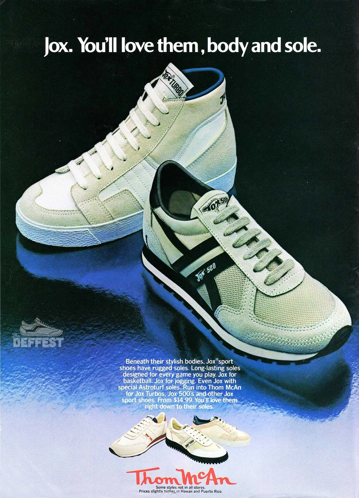 The Deffest®. A vintage and retro sneaker blog. — Jox Turbos and 500's ...
