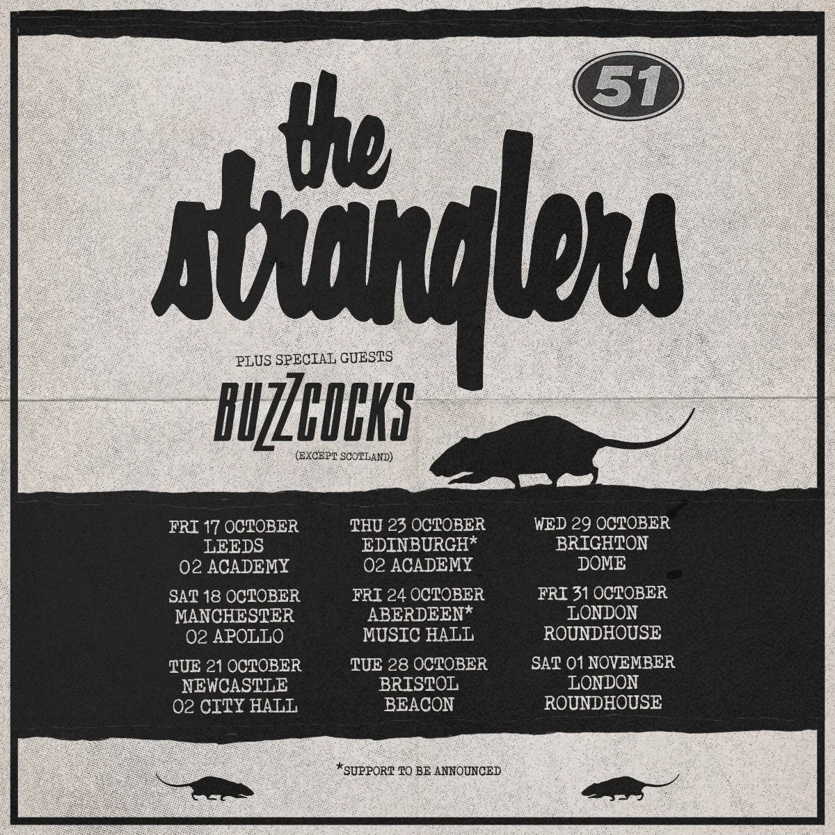 The Stranglers 51 Tour! — Buzzcocks