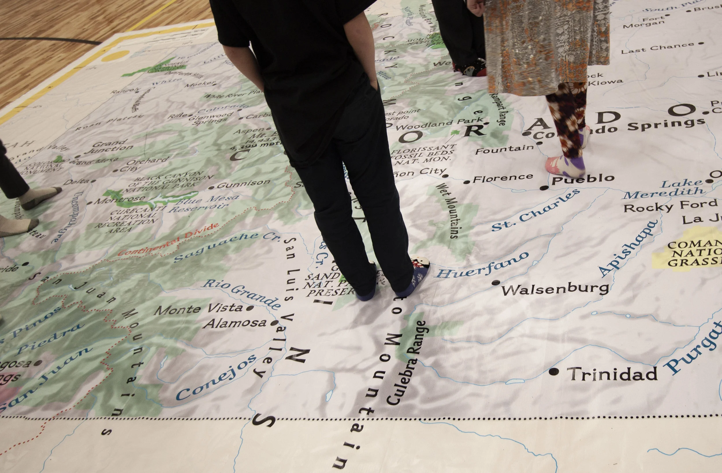 Hands-on and Feet-on Geography with Giant Maps — Alison Travis