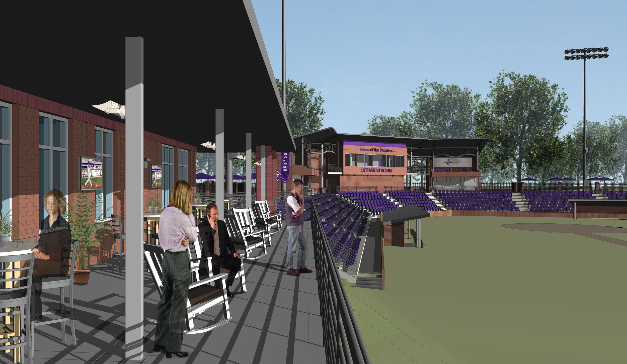 furman university Latham Baseball Stadium — BallParchitecture