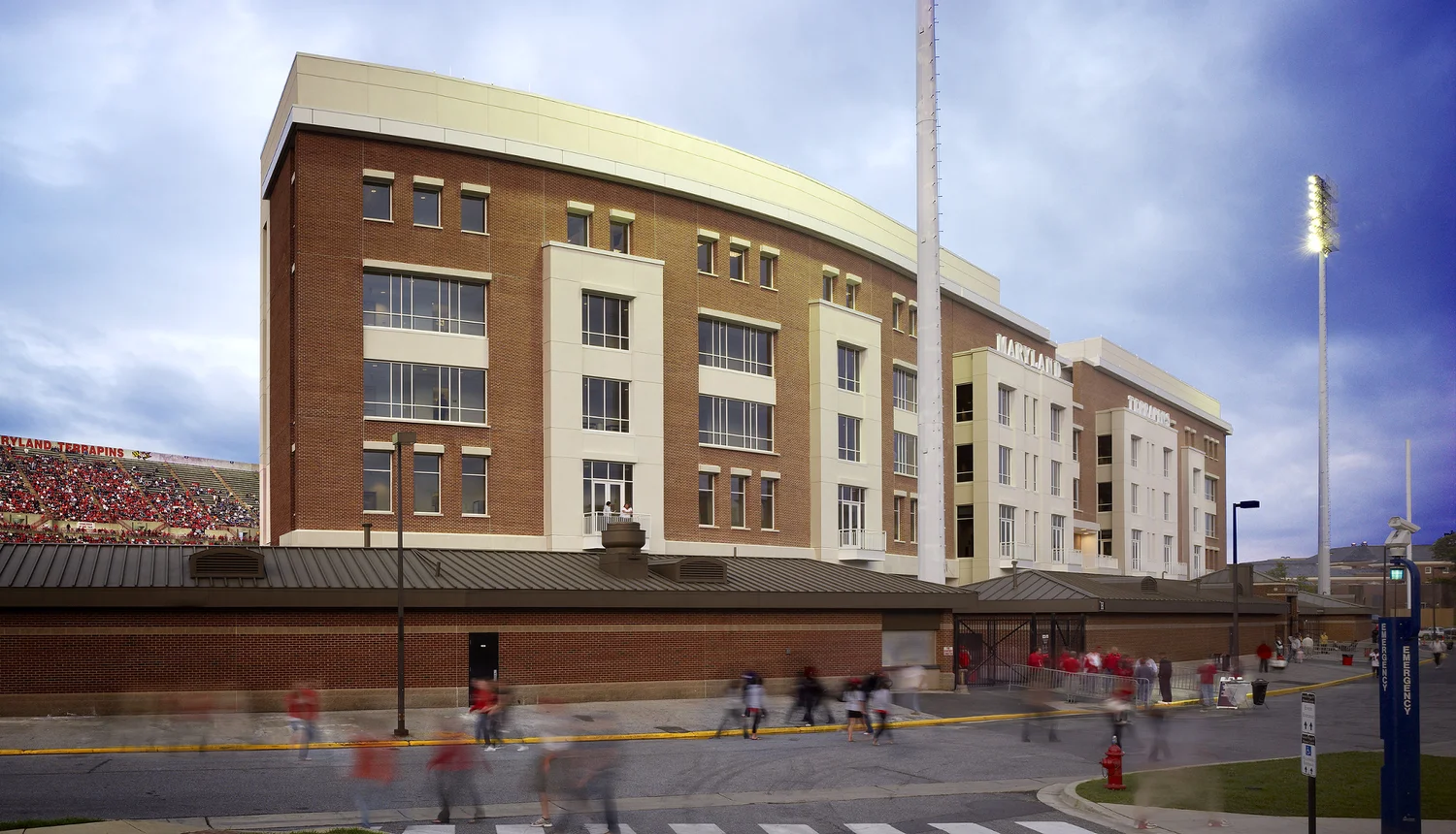 tyser tower at secu maryland stadium — BallParchitecture