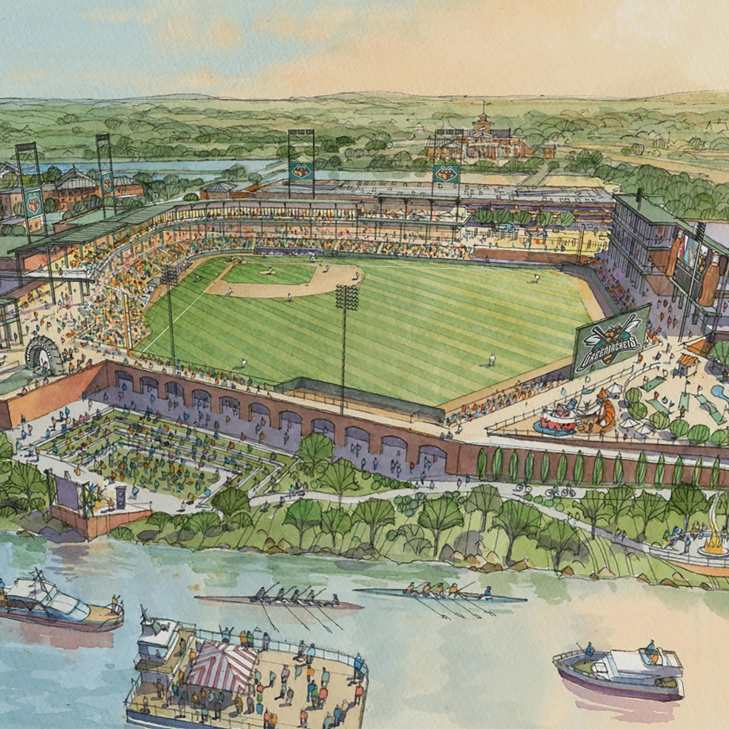 furman university Latham Baseball Stadium — BallParchitecture