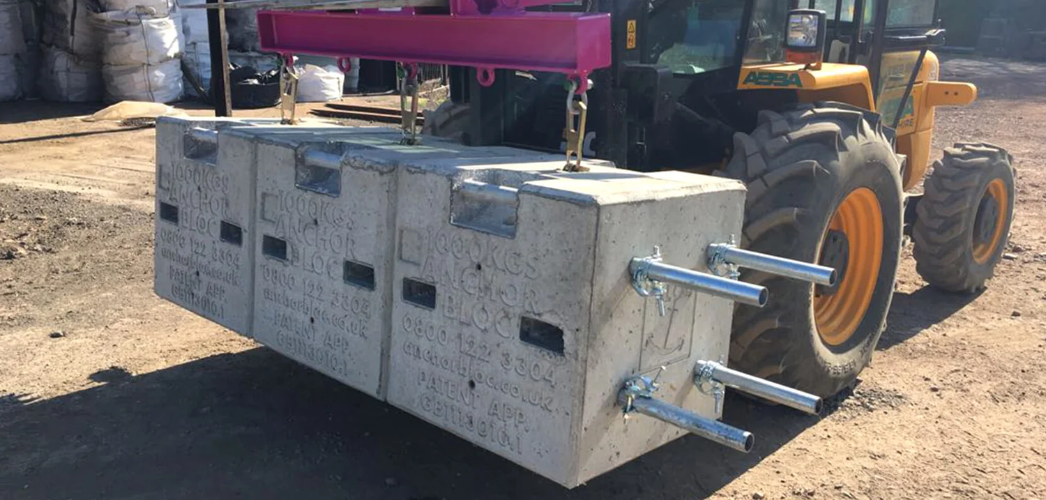 What is AnchorBloc – anchoring temporary structures — AnchorBloc