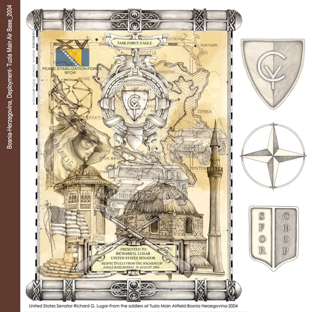 Task Force Eagle-Tuzla Main Air Base-Bosnia — GEAR HEAD INK