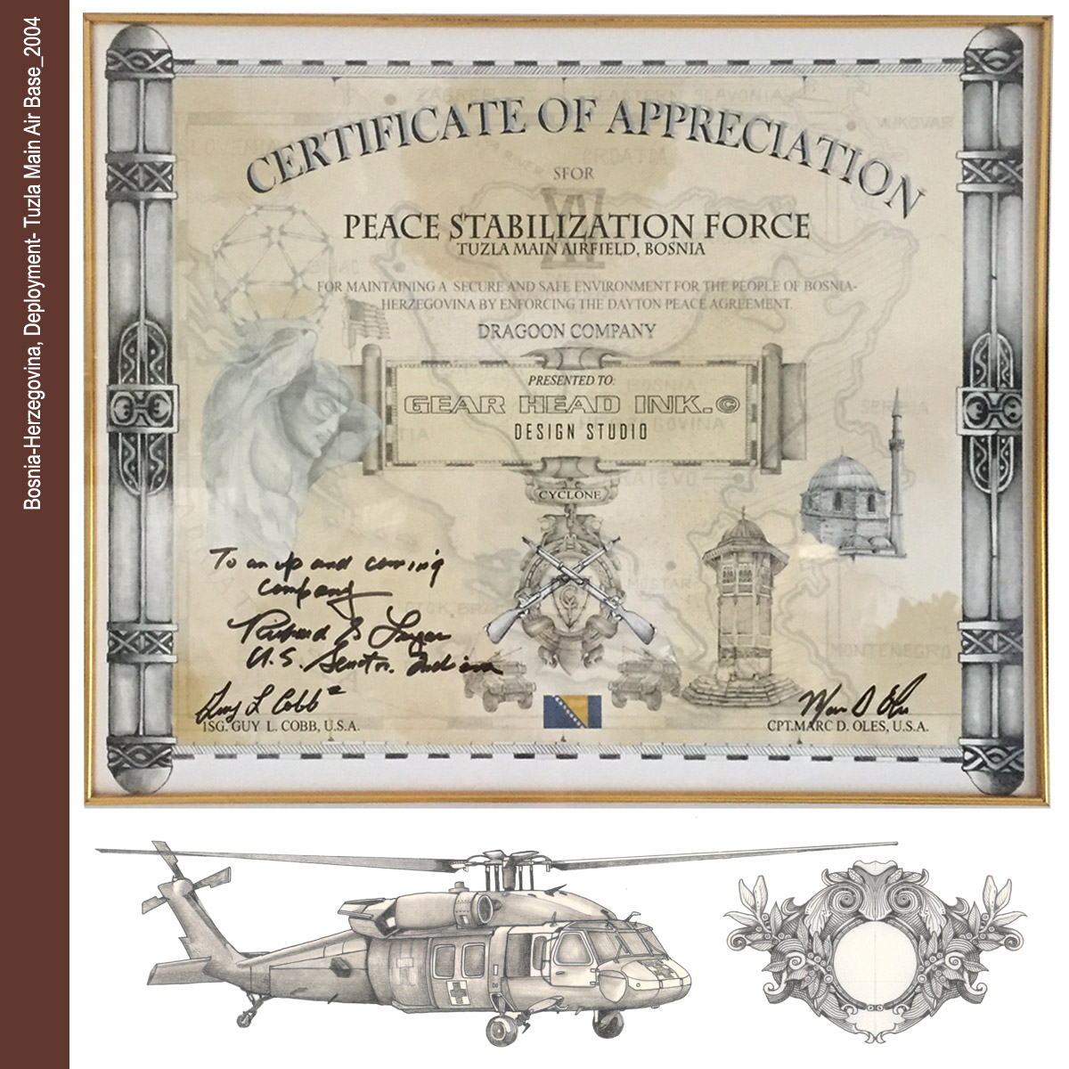 Task Force Eagle-Tuzla Main Air Base-Bosnia — GEAR HEAD INK