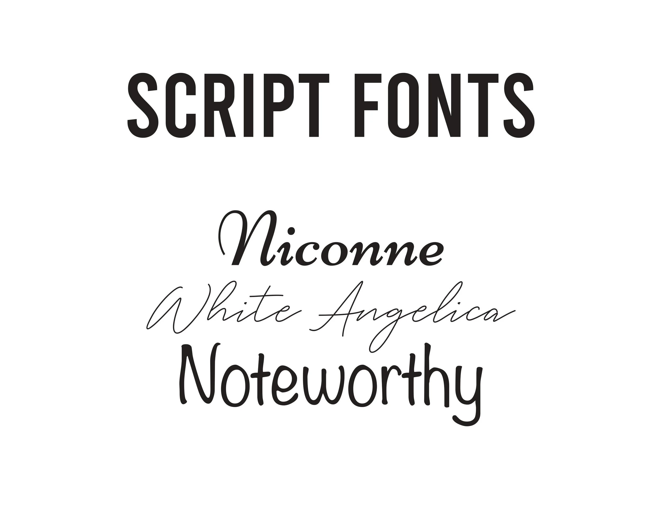 Popular Font Types & When to Use Them — Laser Cut Co