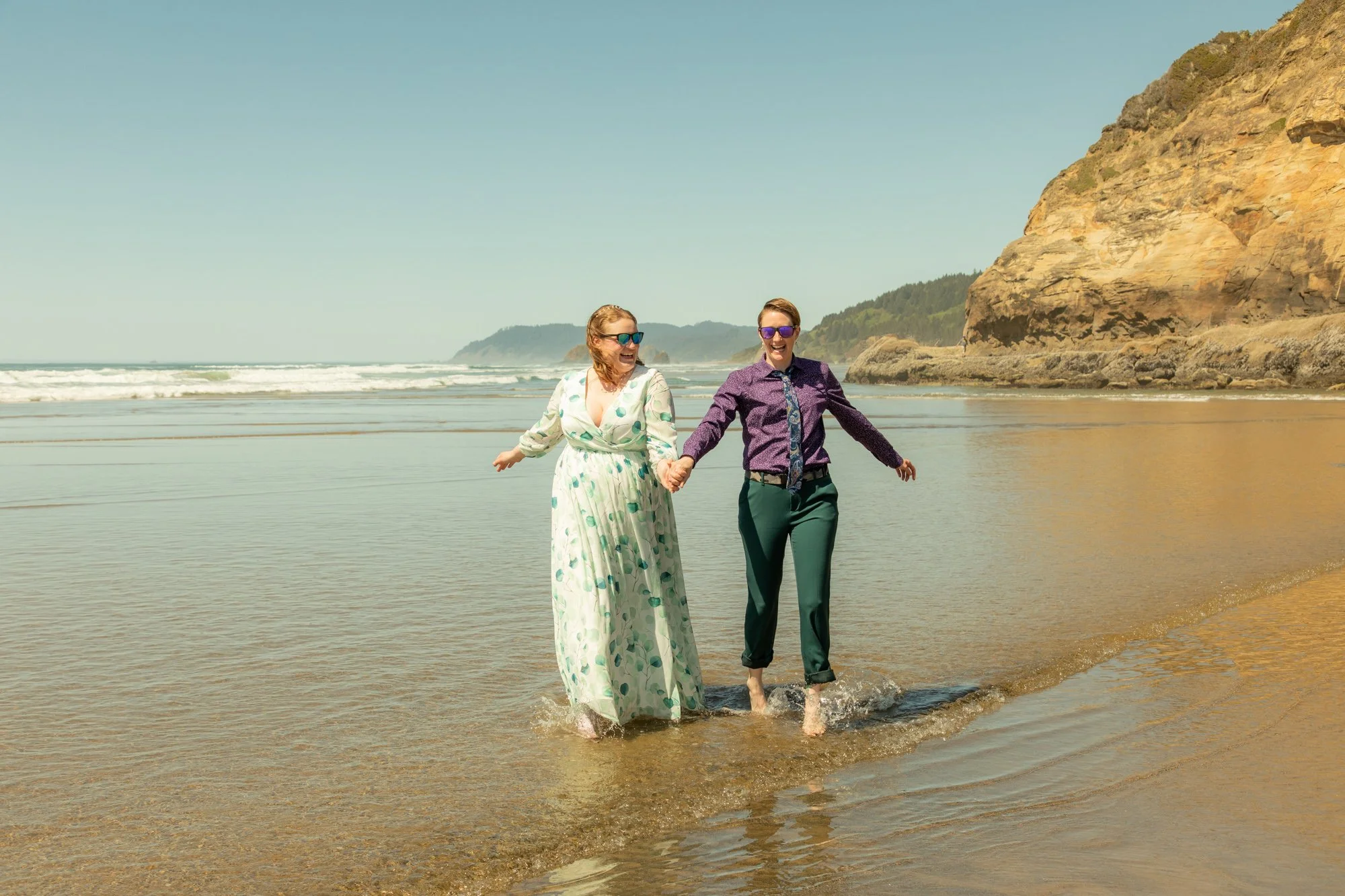 Oregon Coast Summer Elopement | Hug Point | Ecola State Park — Dan Rice ...
