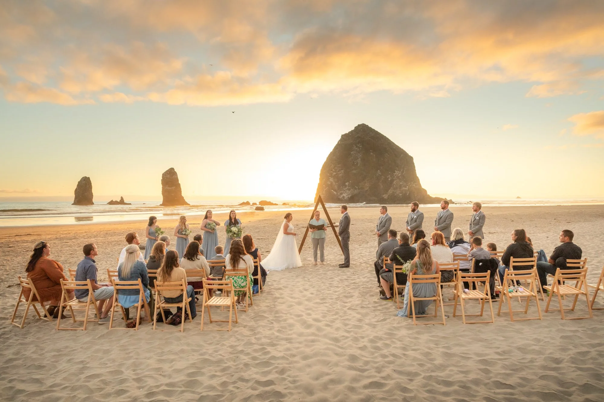 Haystack Rock Wedding Ceremony | Cannon Beach — Dan Rice Photography