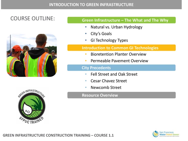 Green Infrastructure Contractor Training — Lotus Water