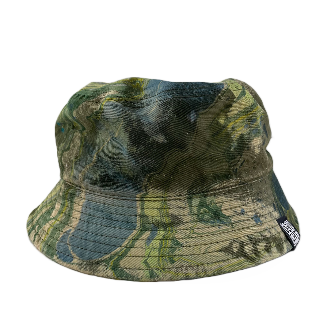 marbled bucket hats — Dom Chi Designs