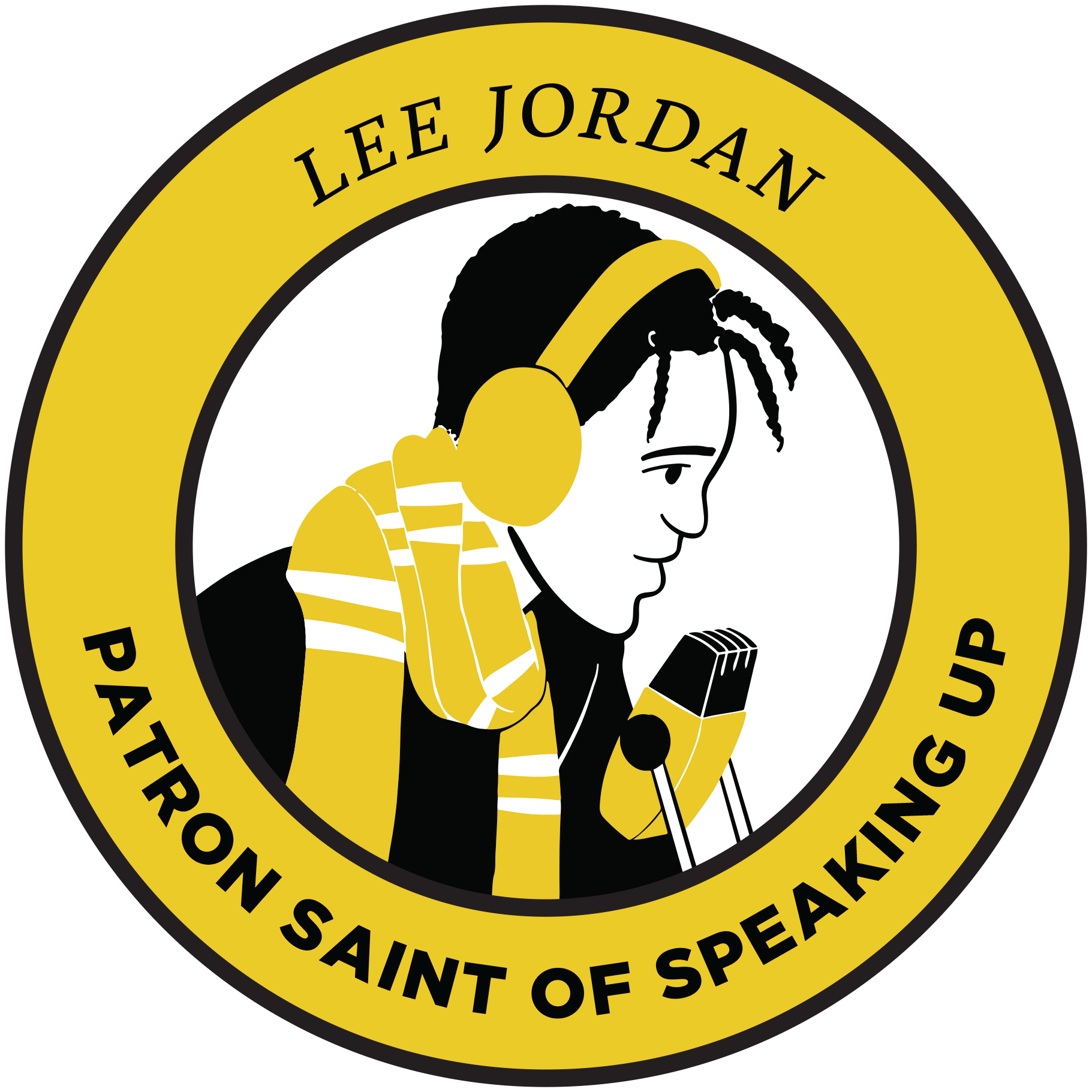 Lee Jordan Pin Patron Saint Of Speaking Up — Not Sorry