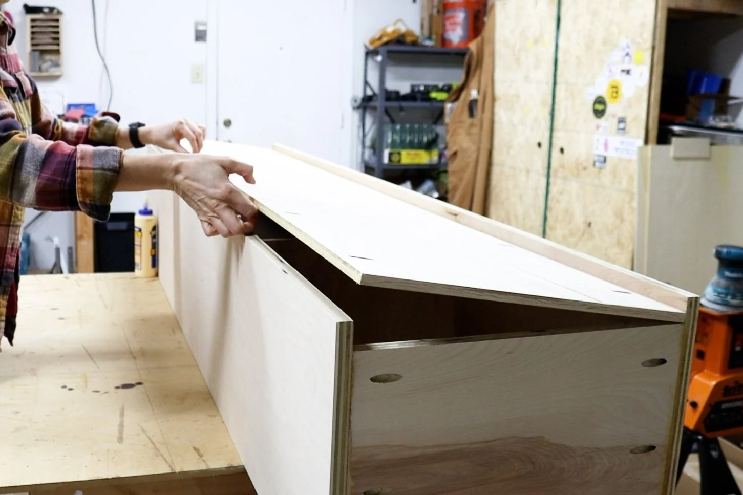 DIY Tall Floating Cabinet – Building A Modern DIY Cabinet Storage ...