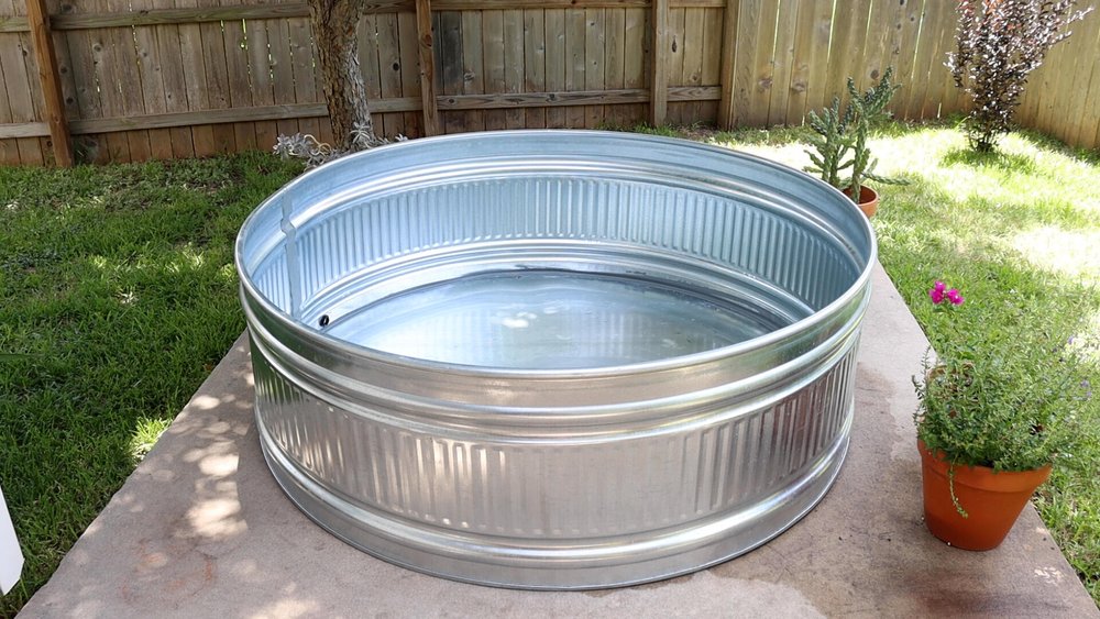 How to Make a Stock Tank Pool — Complete DIY Guide + Video — Maker Gray ...