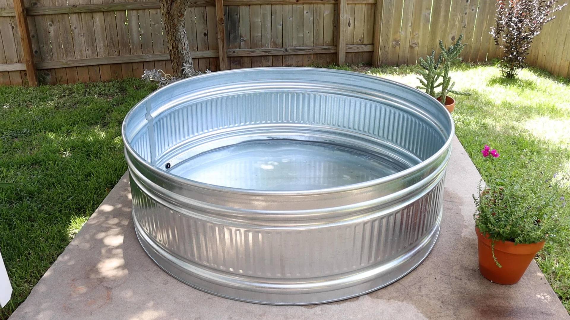 How to Make a Stock Tank Pool — Complete DIY Guide + Video — Maker Gray ...