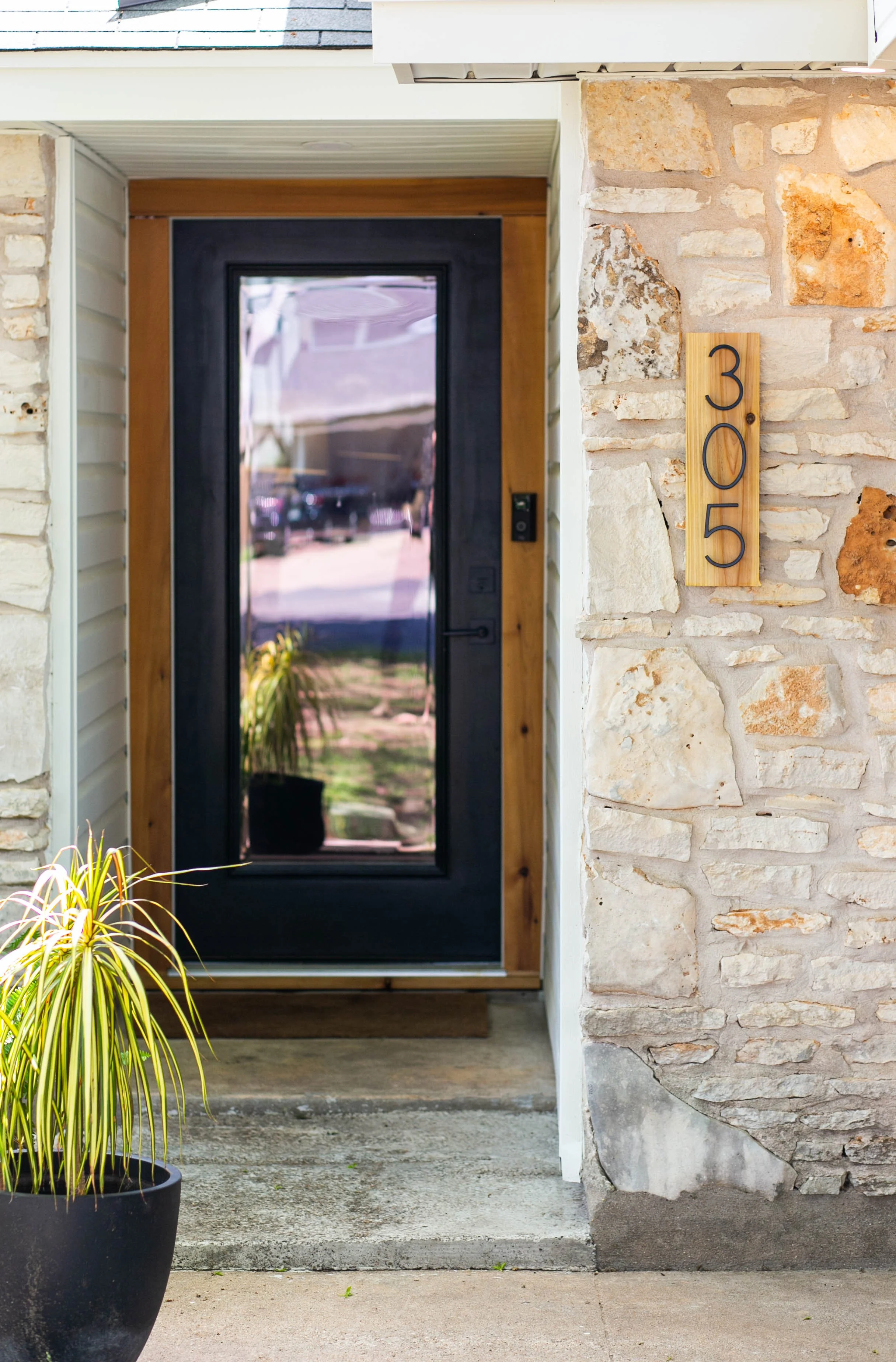 DIY Modern House Number Sign with Cedar (Easy, Affordable Address Sign ...