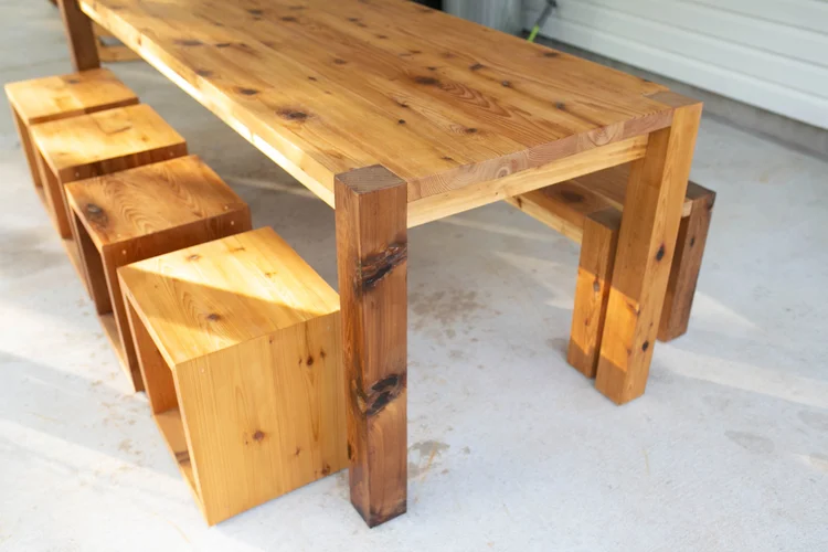 DIY Outdoor Dining Table — MAKER GRAY