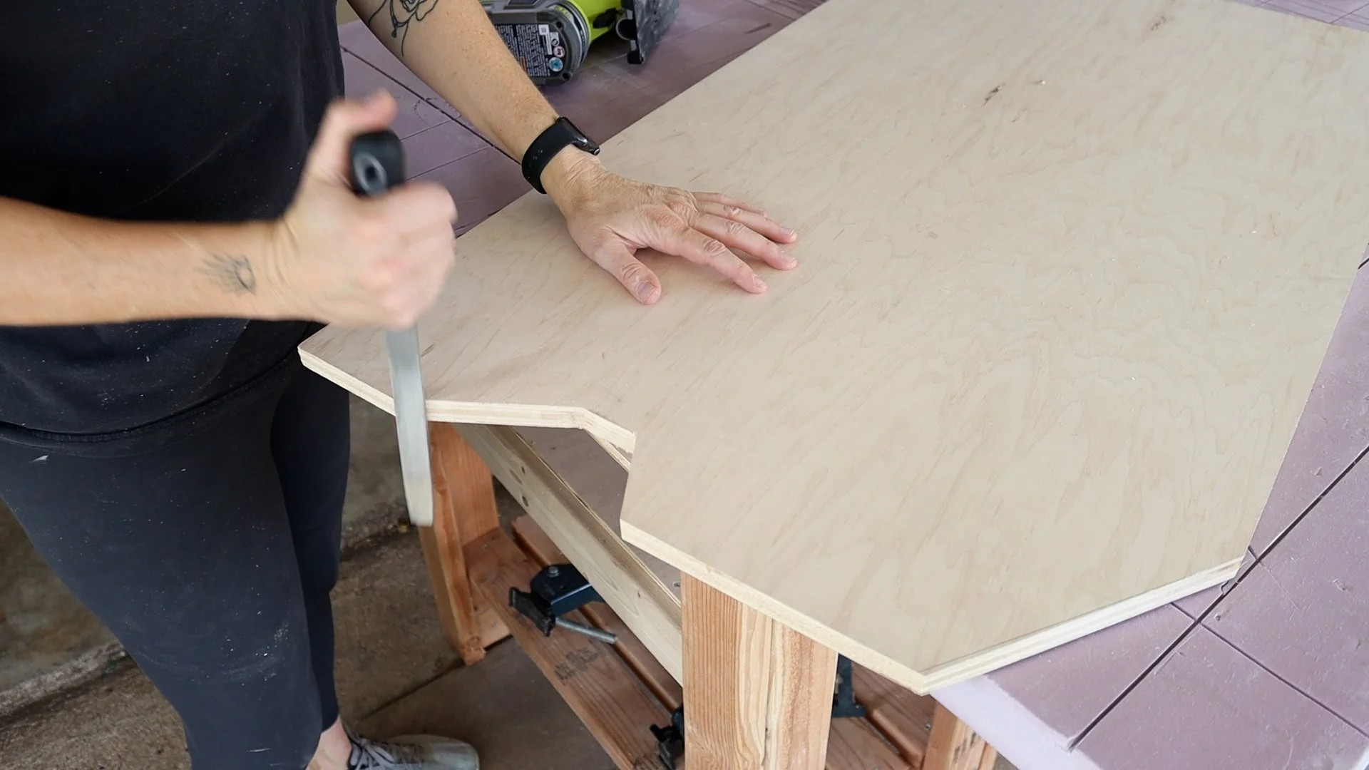 Workshop Organization! Miter Saw Station, French Cleat Tool Wall and ...