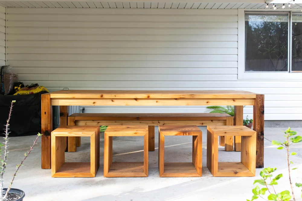 DIY Outdoor Dining Table — MAKER GRAY