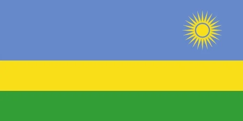 Rwanda Flag Sun