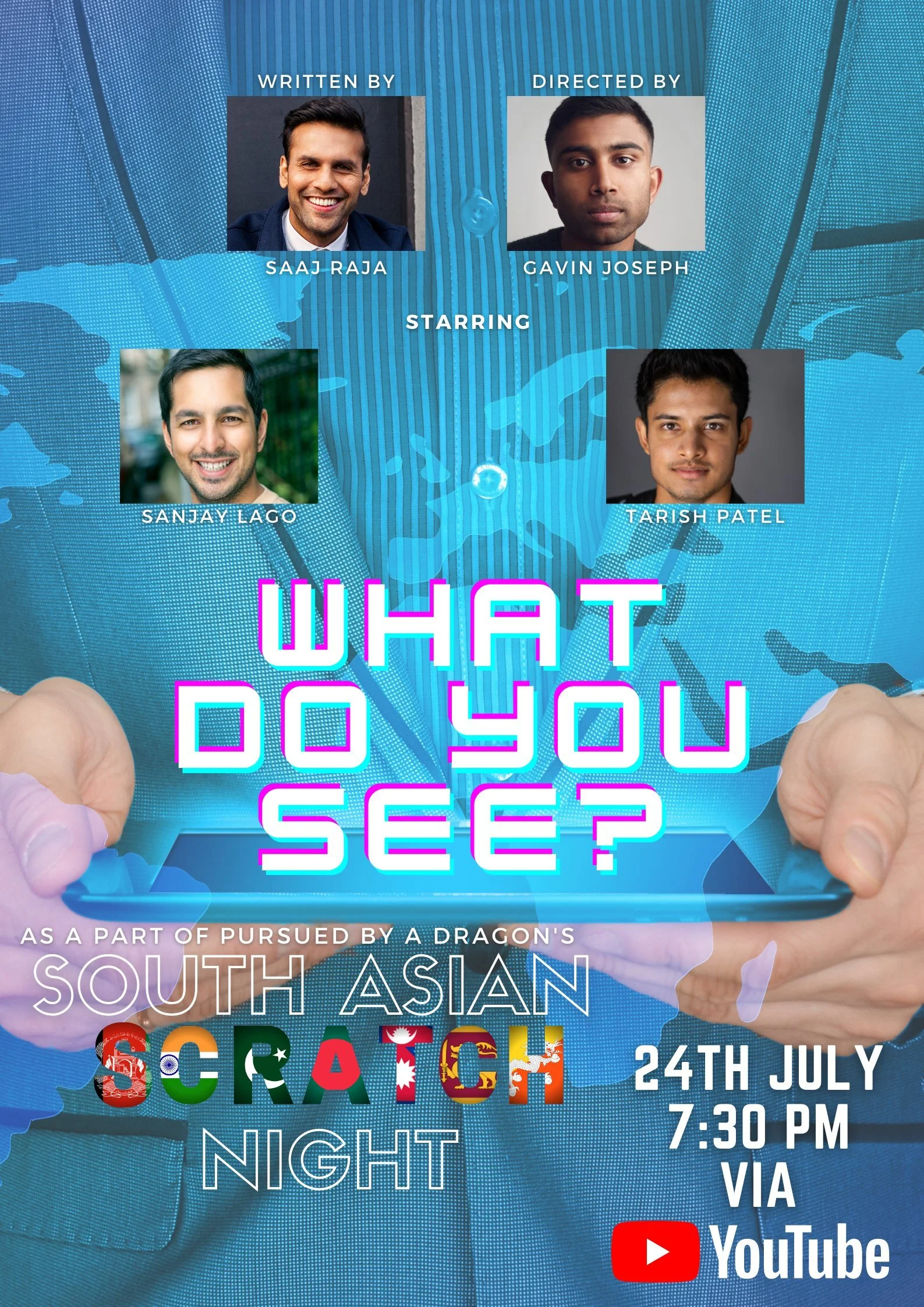 Saaj Raja What Do You See Writer South Asian Scratch Night
