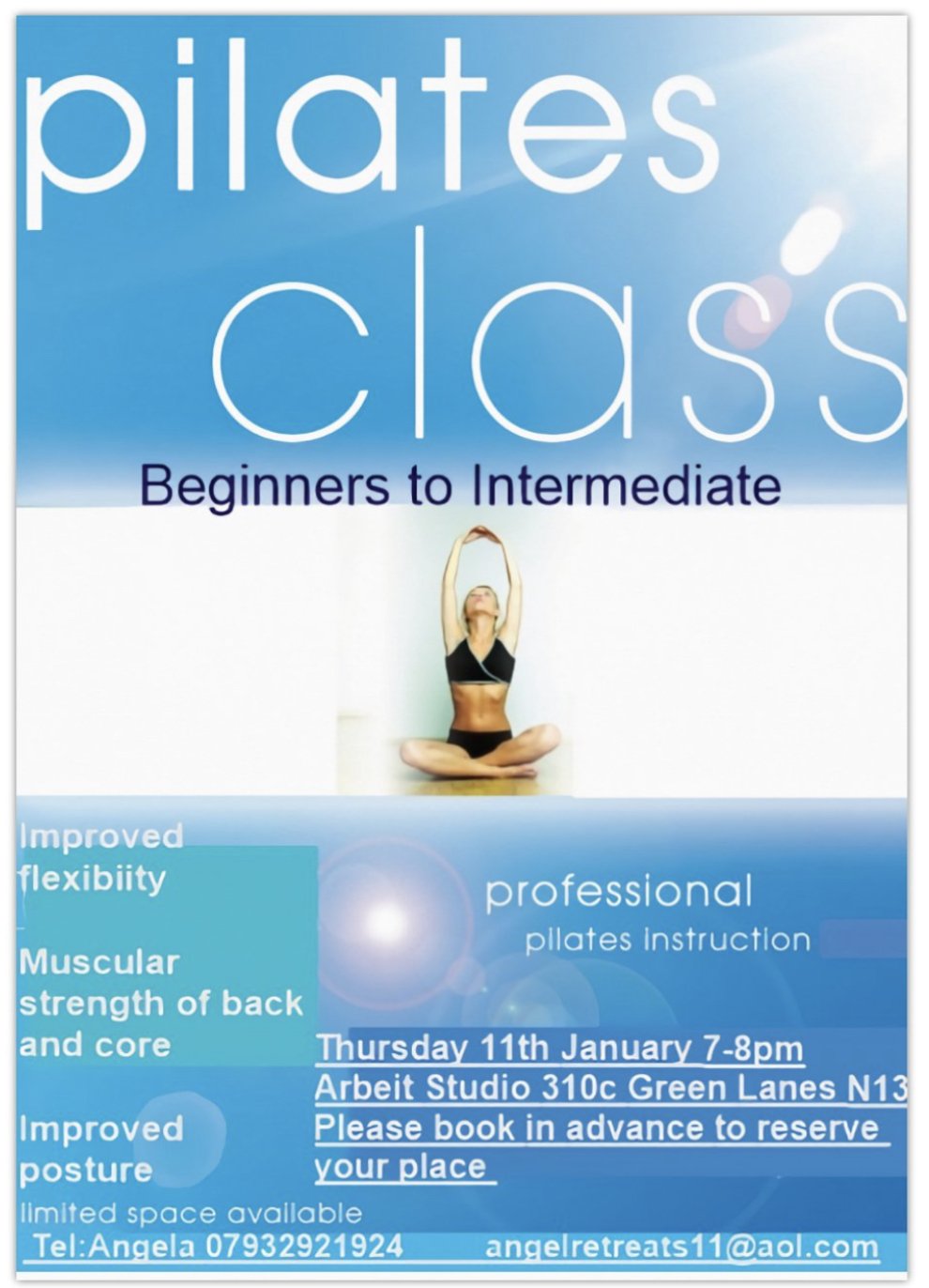 Arbeit Studios — Pilates Class - Beginners to Intermediate