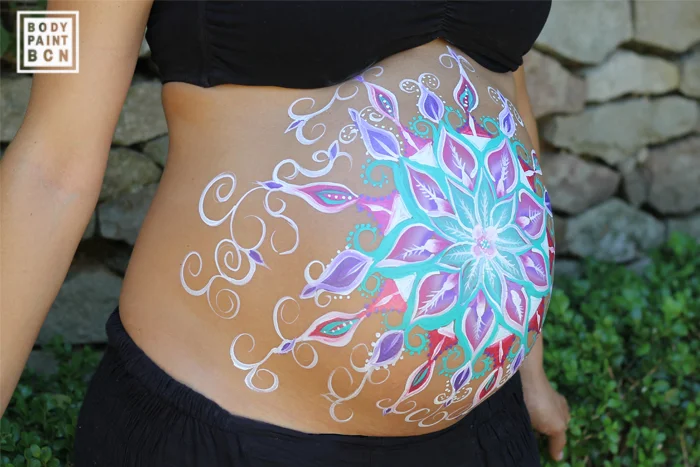 Pregnancy Belly Painting & Photography Session, Barcelona ...