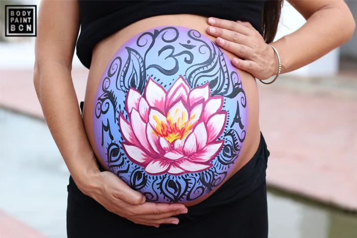 Pregnancy Belly Painting & Photography Session, Barcelona ...