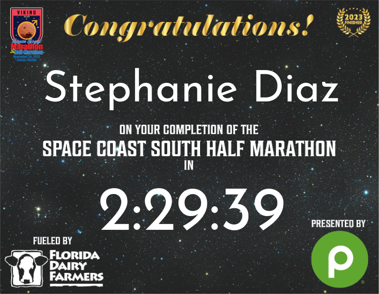 2023 Space Coast Half Marathon Race Experience — The Cookie Runner