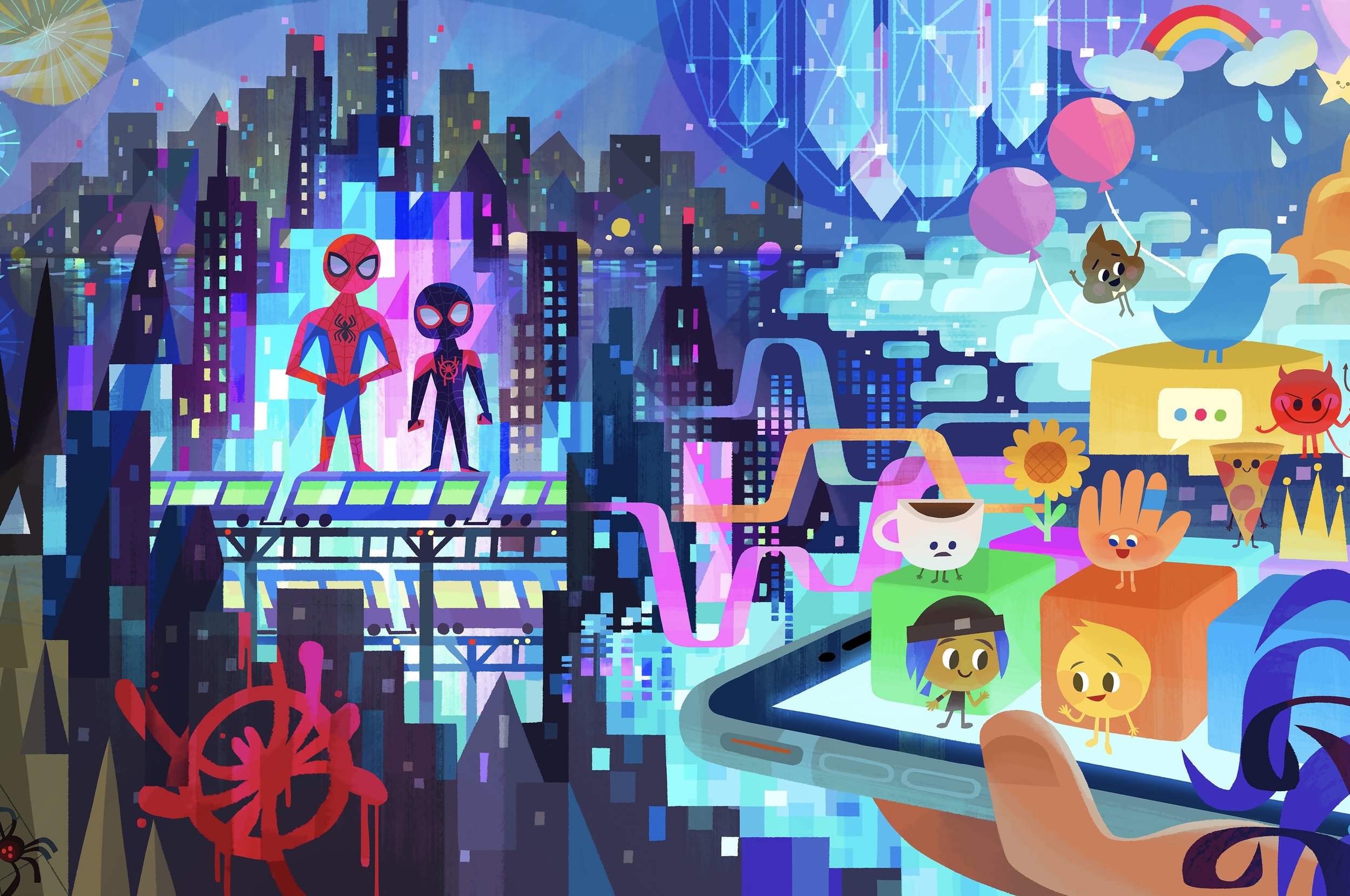 Sony Animation Mural — Joey Chou