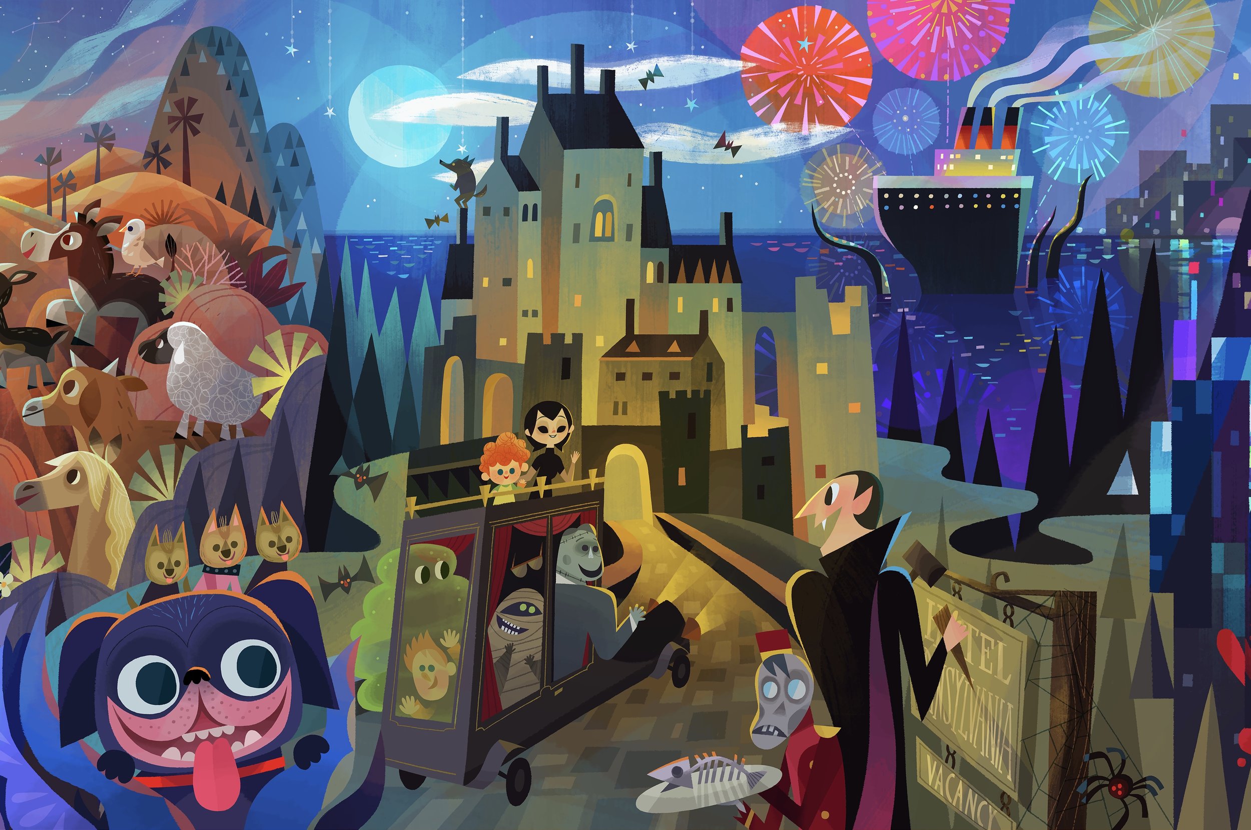 Sony Animation Mural — Joey Chou