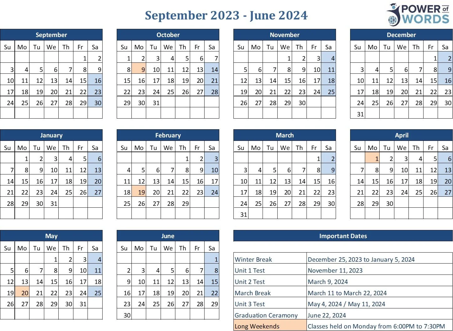 Class Schedule Calendars Power Of Words Academy class-schedule-calendars-power-of-words-academy