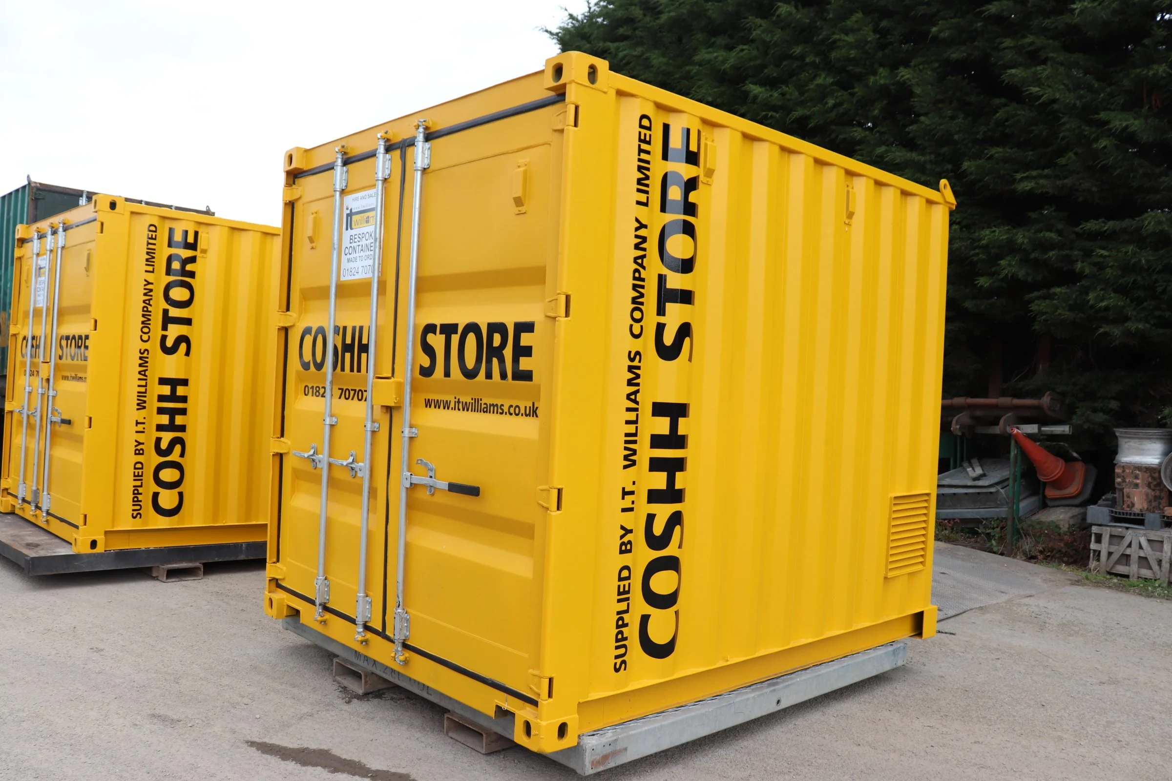*COSHH-67* 10x8 Racked COSHH Store Container — I T Williams Company Limited