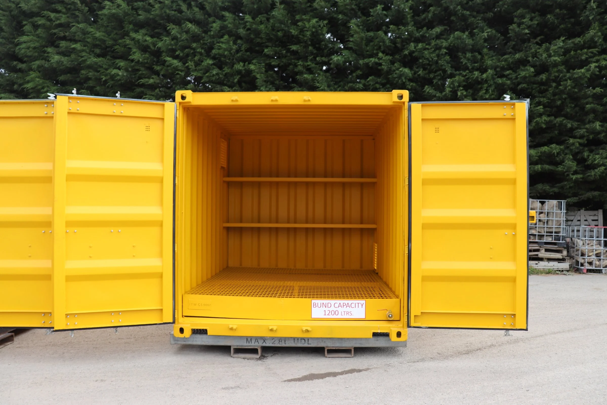 *COSHH-67* 10x8 Racked COSHH Store Container — I T Williams Company Limited