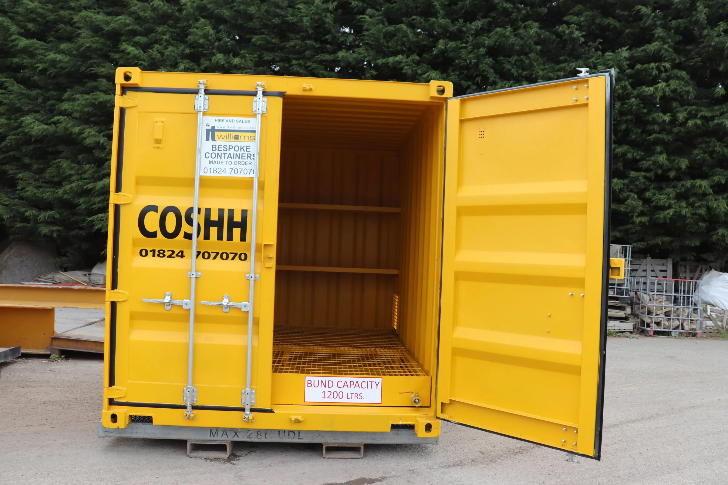 *COSHH-67* 10x8 Racked COSHH Store Container — I T Williams Company Limited