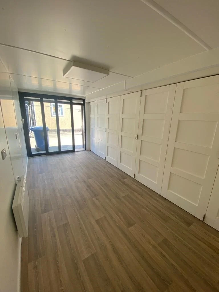 20x16 Larch Cladded Bespoke Community Hub Workshop Conatiner Conversion ...