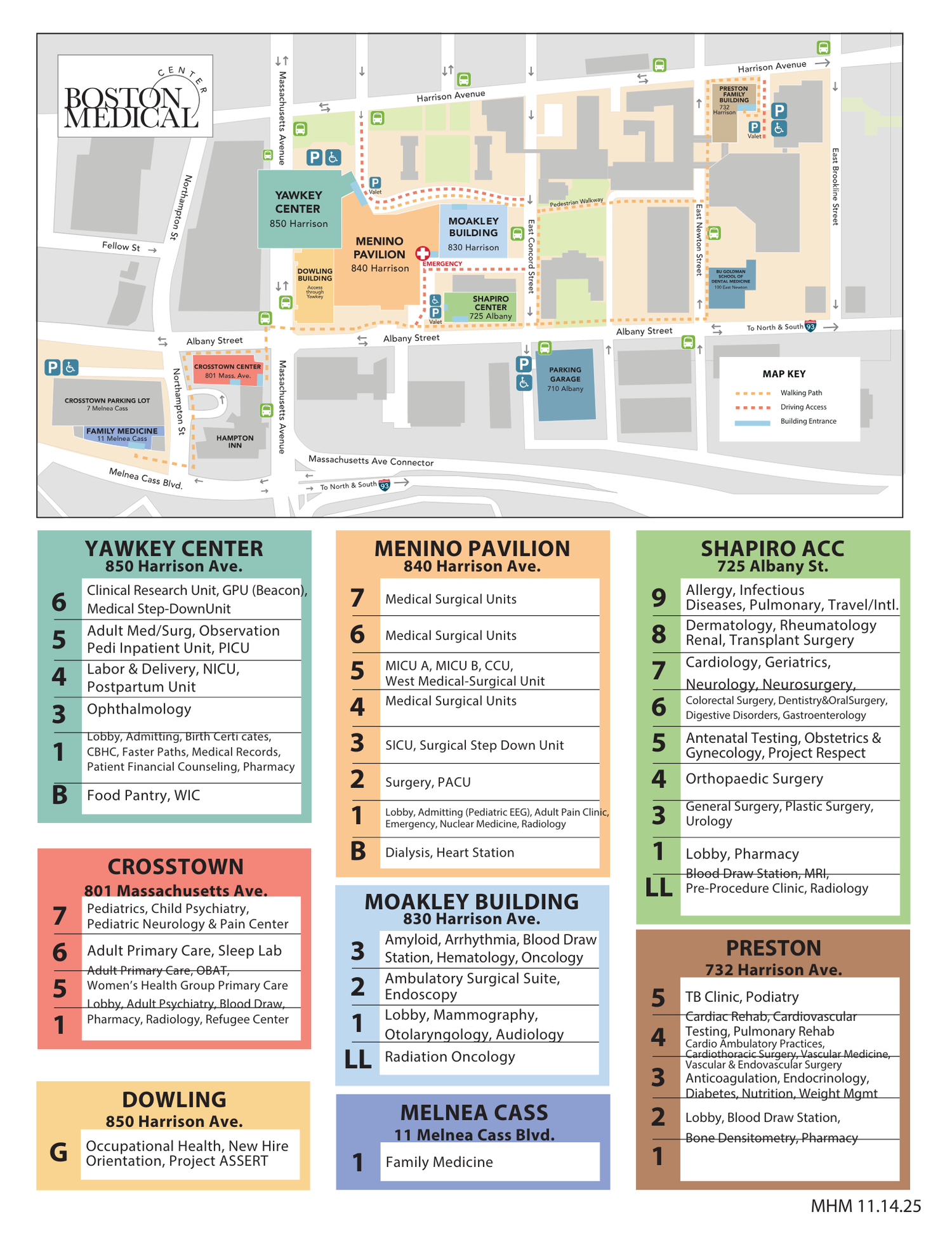 Map of New Temporary Ambulance Parking (Non-emergency) — MBEMSC