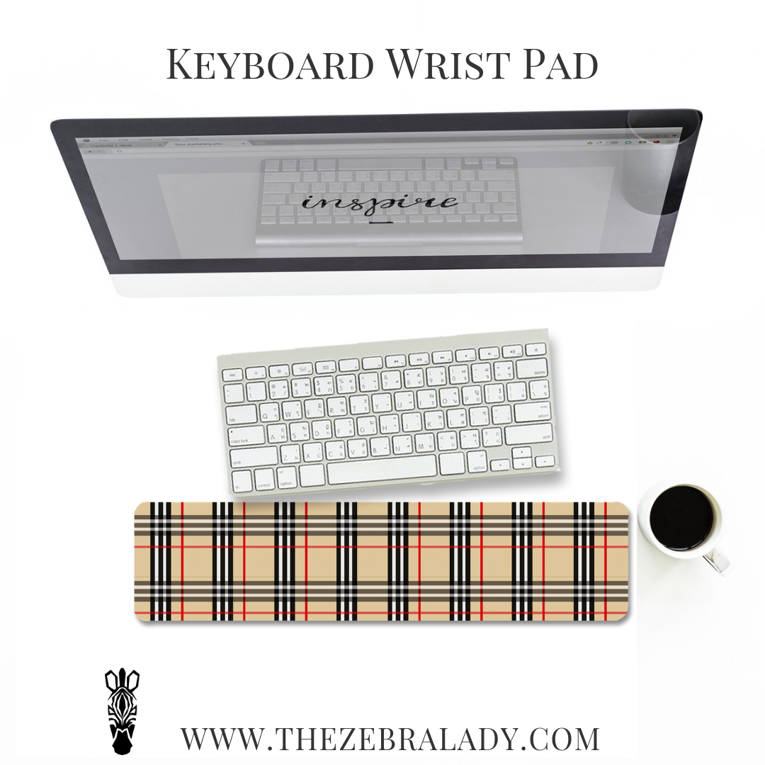 Keyboard Wrist Pad — THE ZEBRA LADY