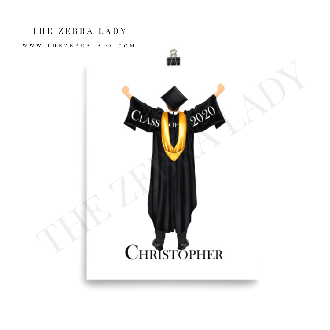 Graduation Chic Pillows Class of 2020 Strawberry Blonde — THE ZEBRA LADY