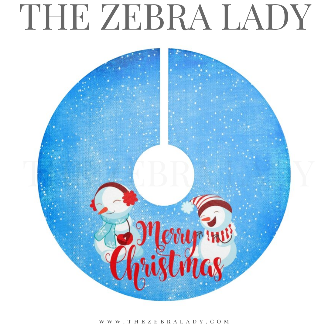 Snowman Couple Merry Christmas — THE ZEBRA LADY