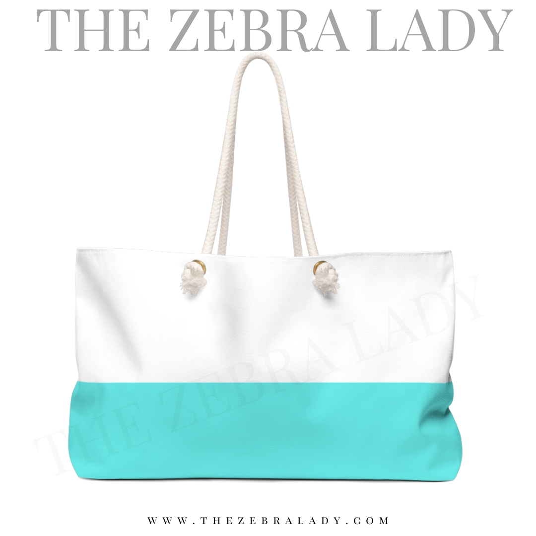 Weekender Tote Rope Handle Tote Bags — THE ZEBRA LADY