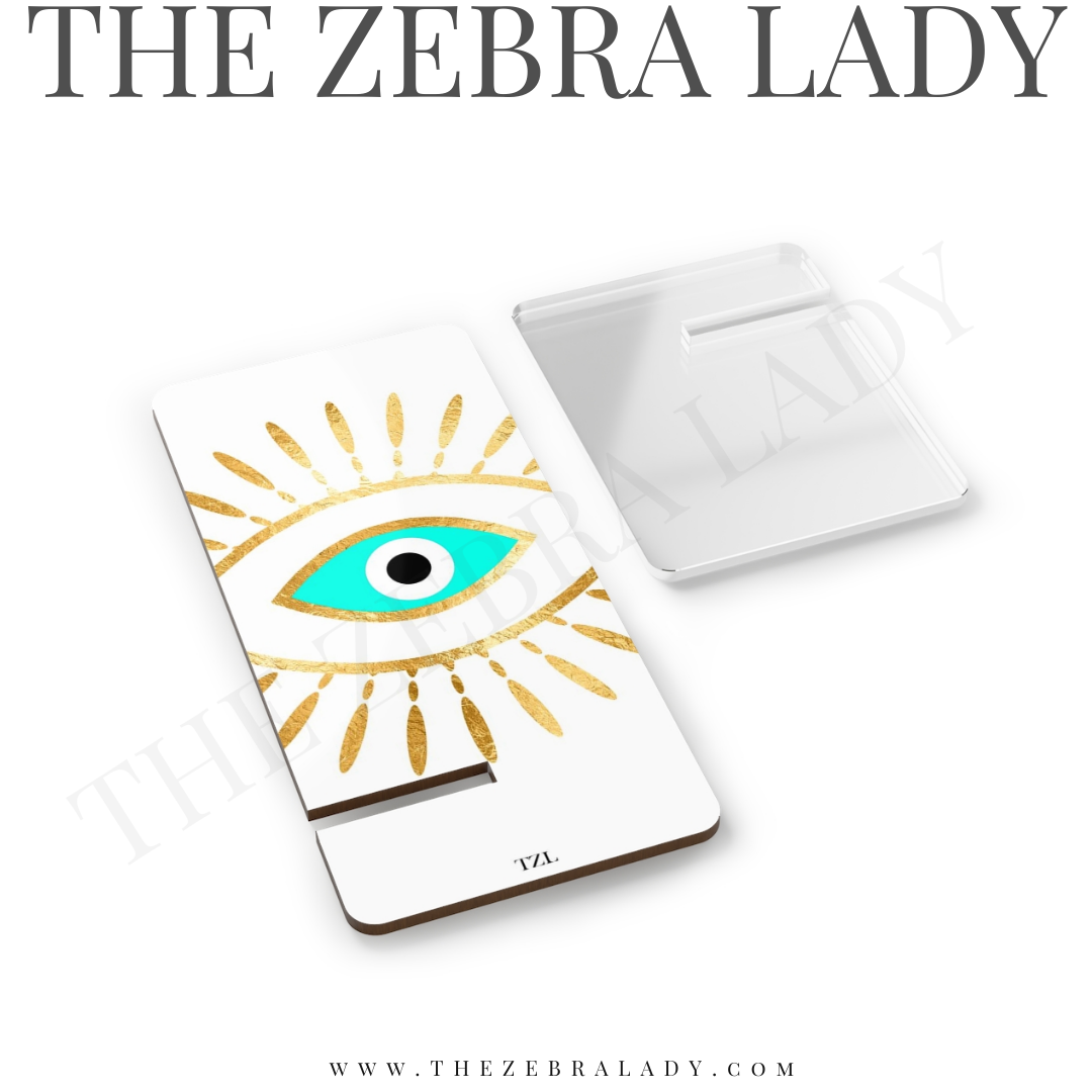 Blue Evil Eye Smartphone Stand — THE ZEBRA LADY