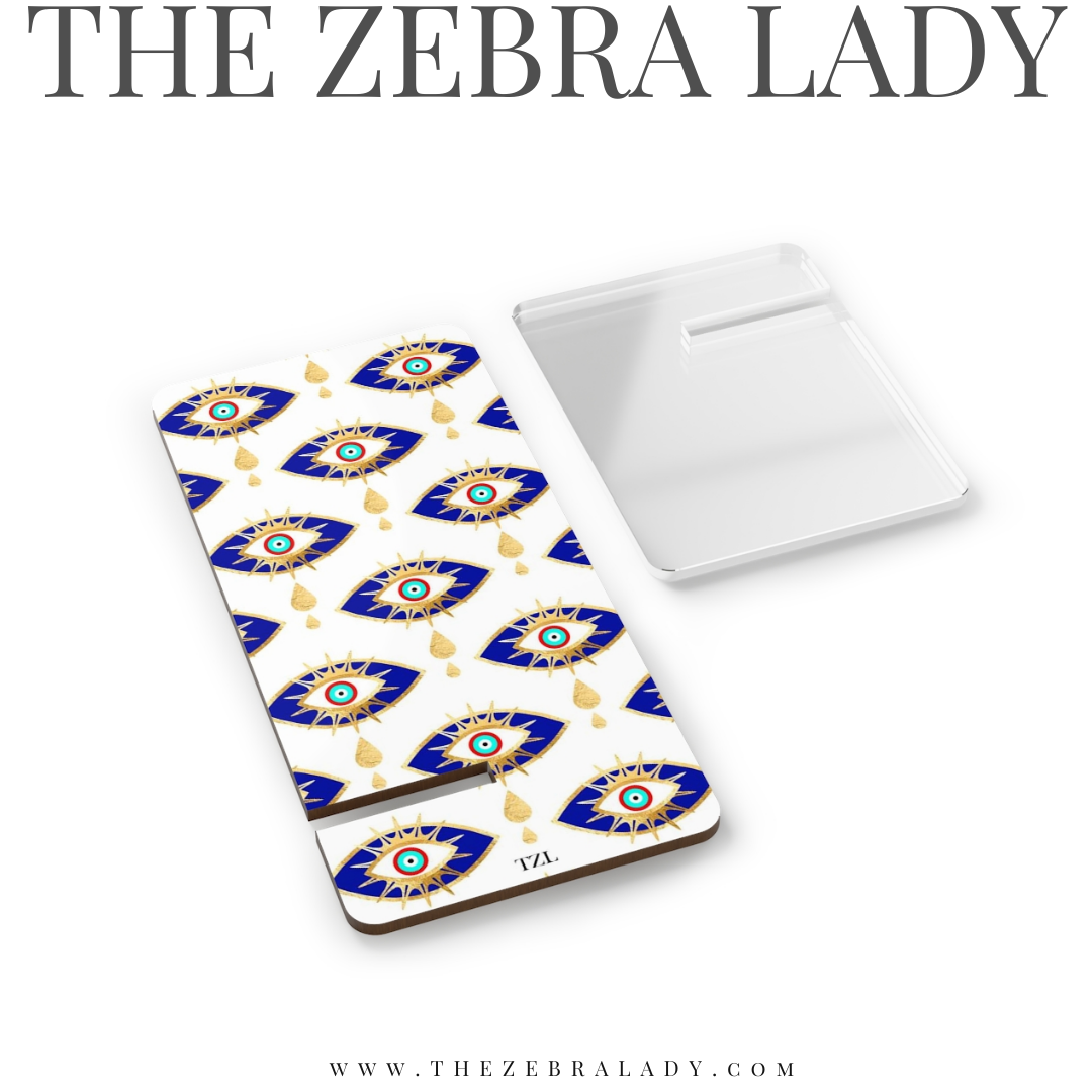 Blue Evil Eye Smartphone Stand — THE ZEBRA LADY