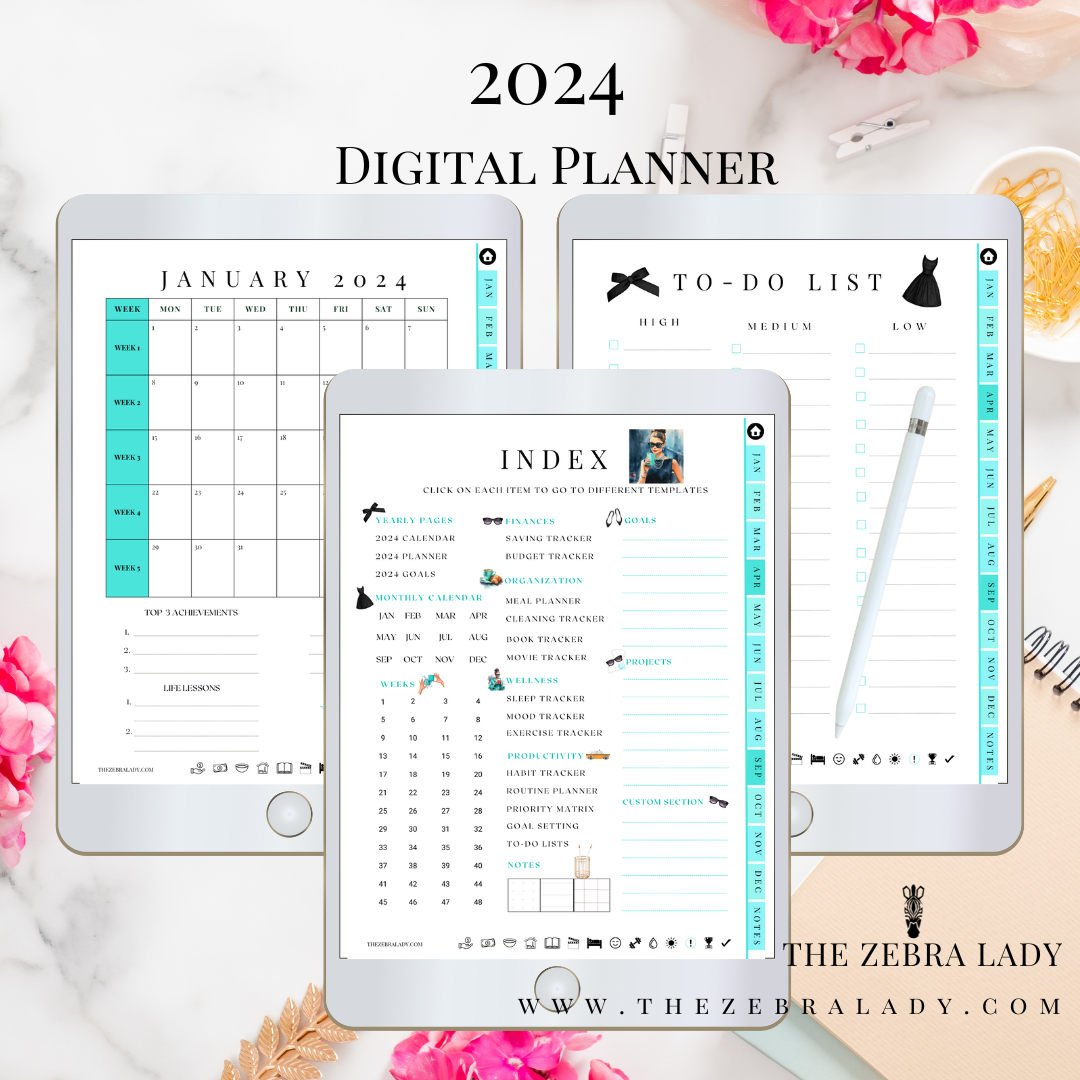 Digital Planners — THE ZEBRA LADY