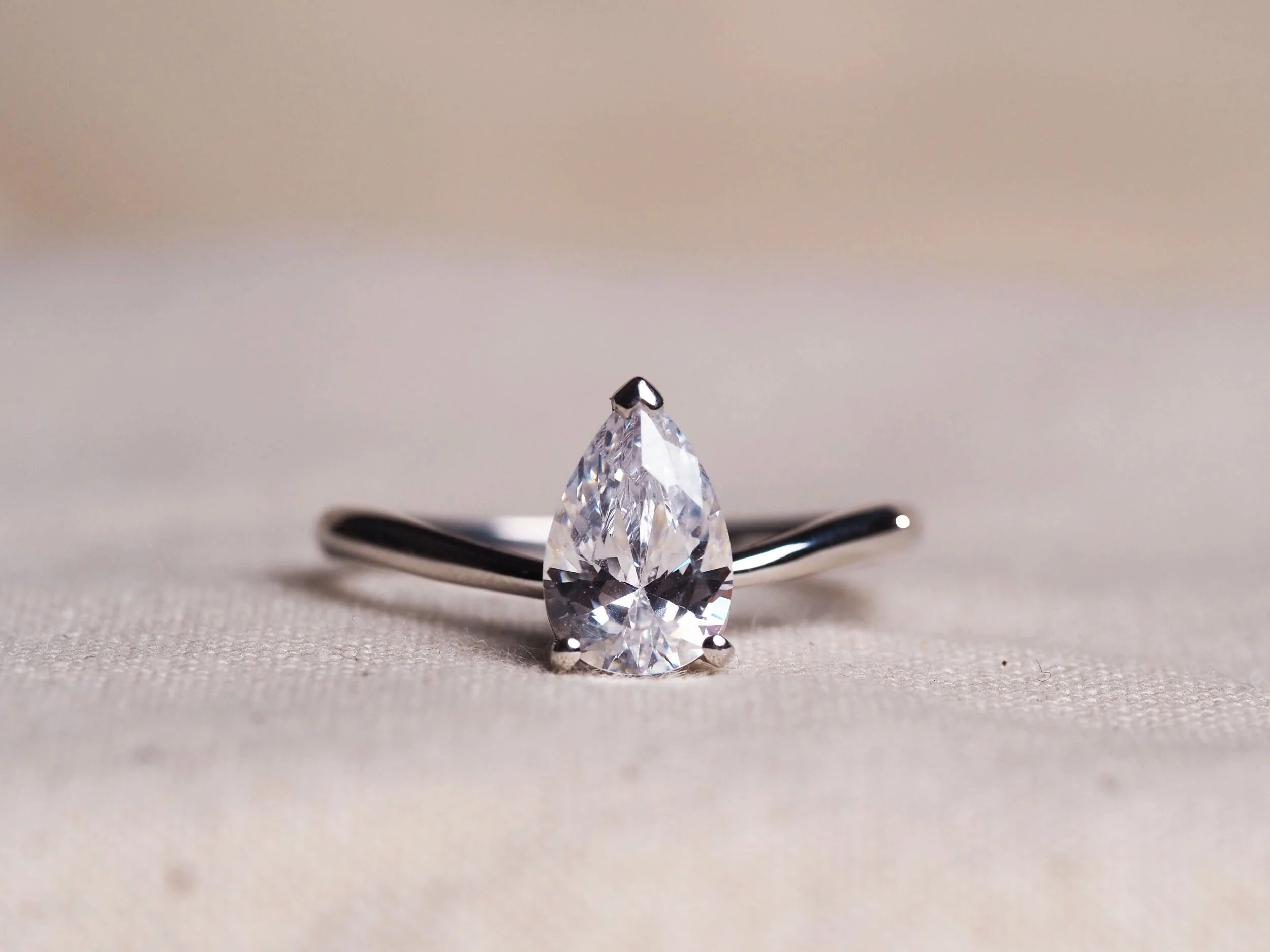 Pear shape diamonds information - Edward Fleming Jewellery