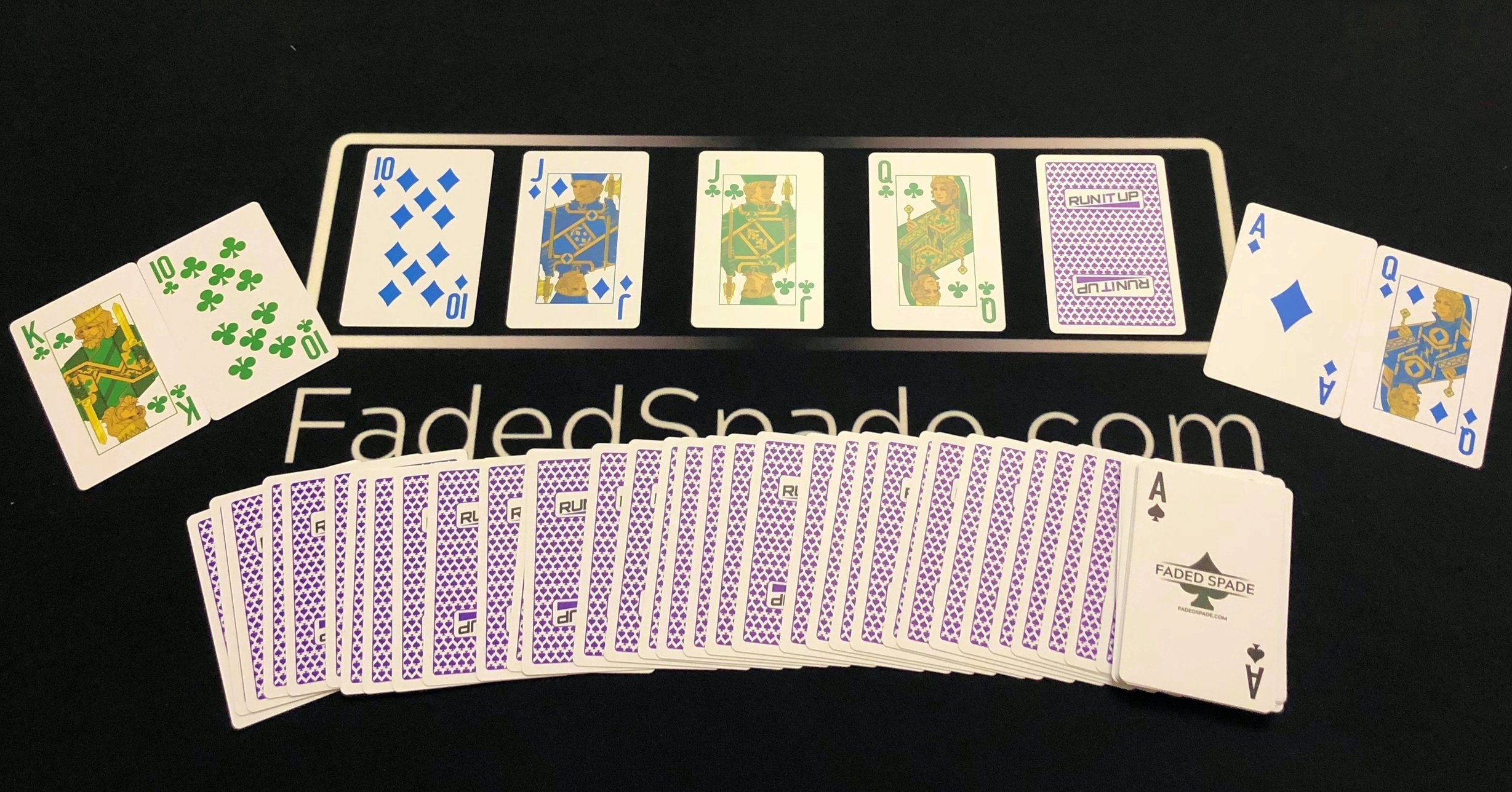 Four Color Card Crazy — Faded Spade | 100% Plastic Poker and Casino ...