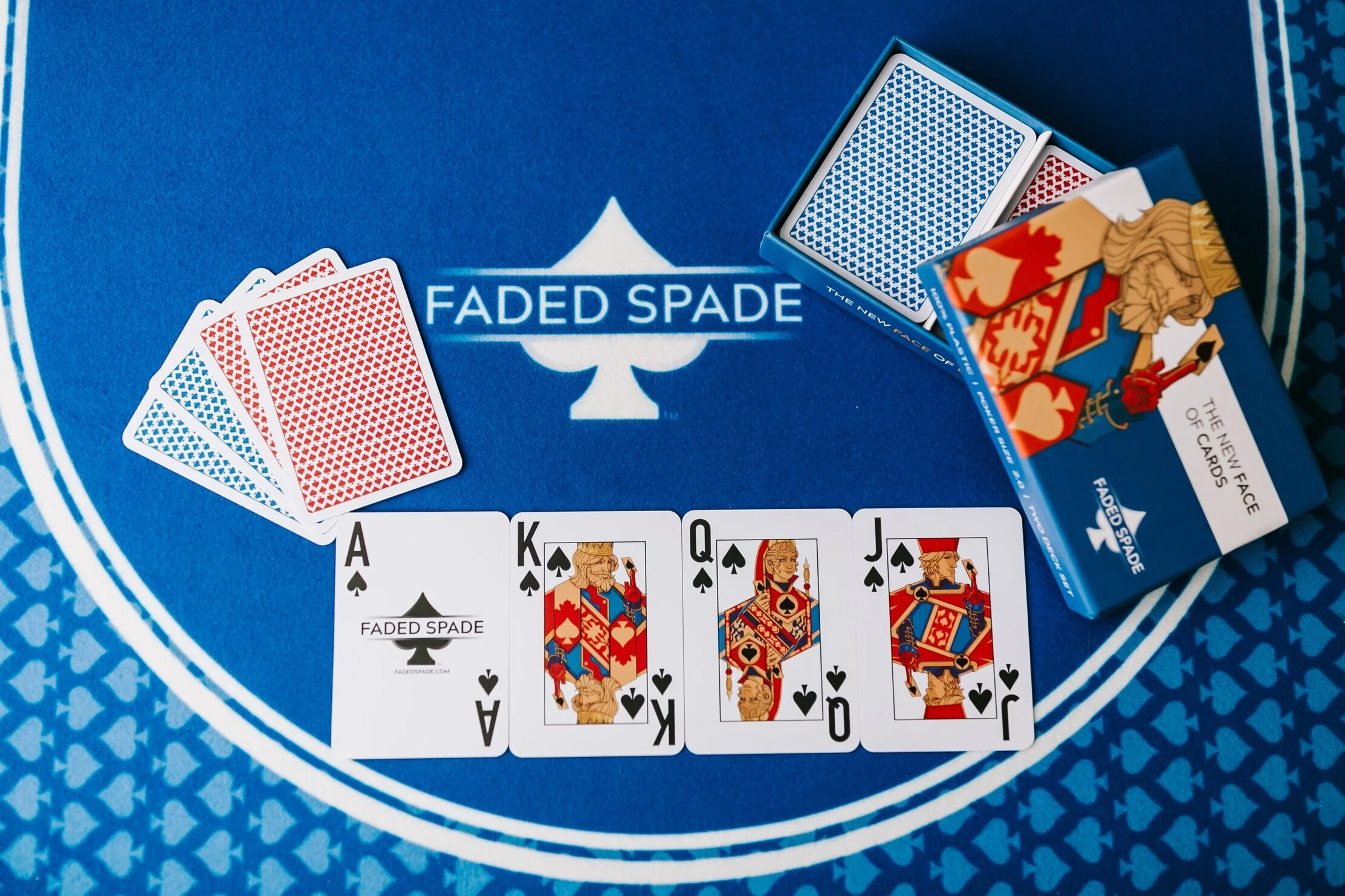 Poker Playing Cards — Faded Spade | Virtual Poker & 100% Plastic Poker ...