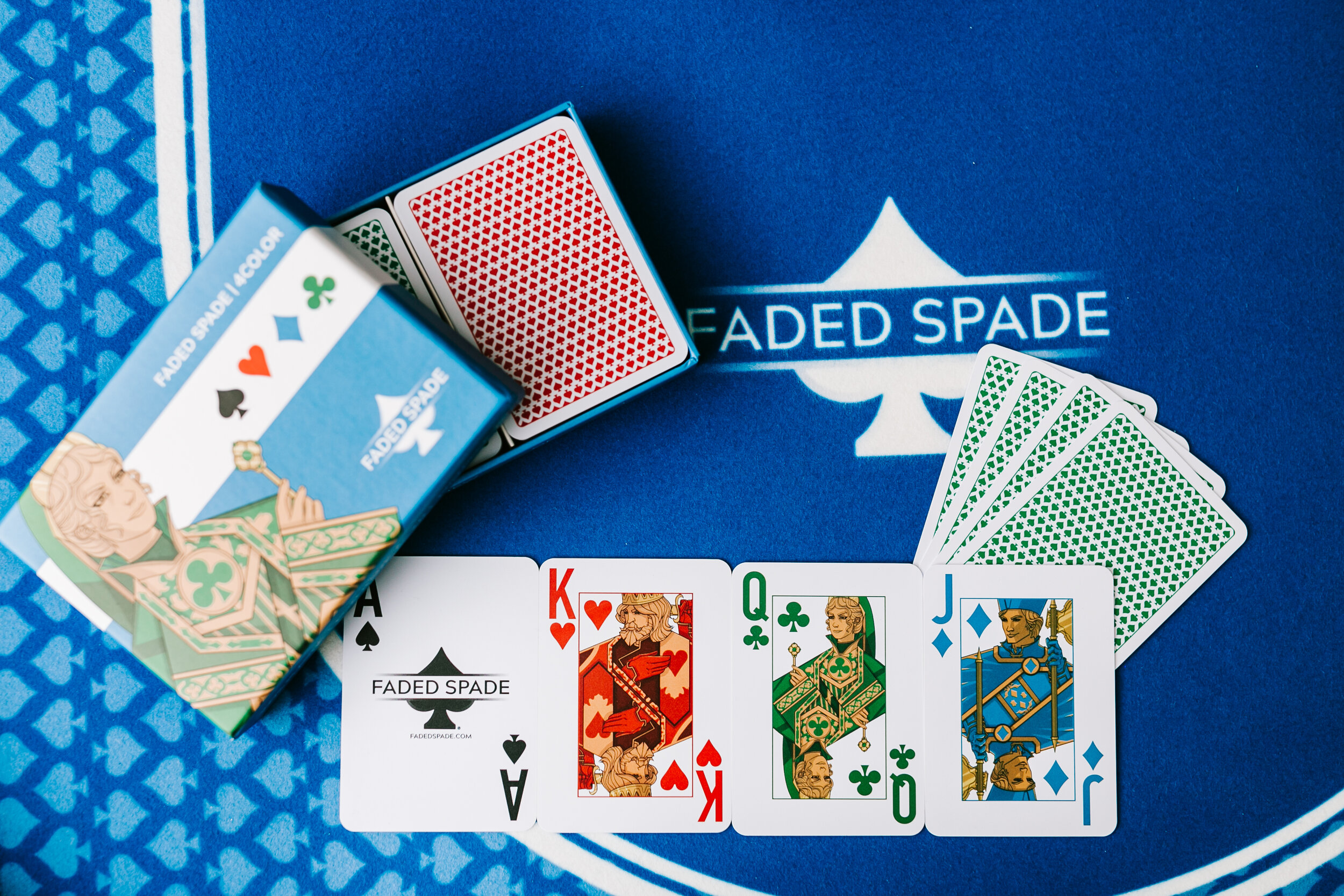 Poker Playing Cards — Faded Spade | Virtual Poker & 100% Plastic Poker ...
