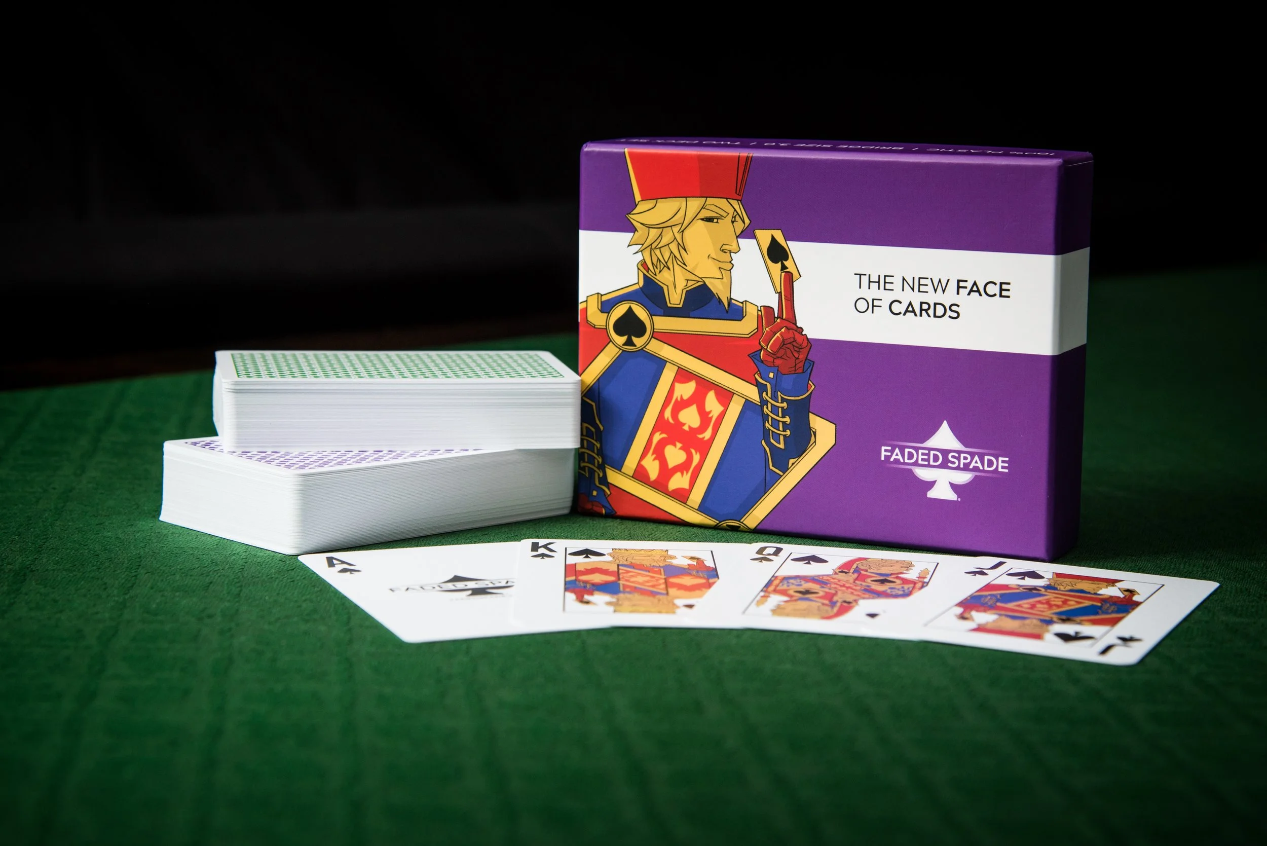 Poker Playing Cards — Faded Spade | 100% Plastic Poker and Casino Paper ...