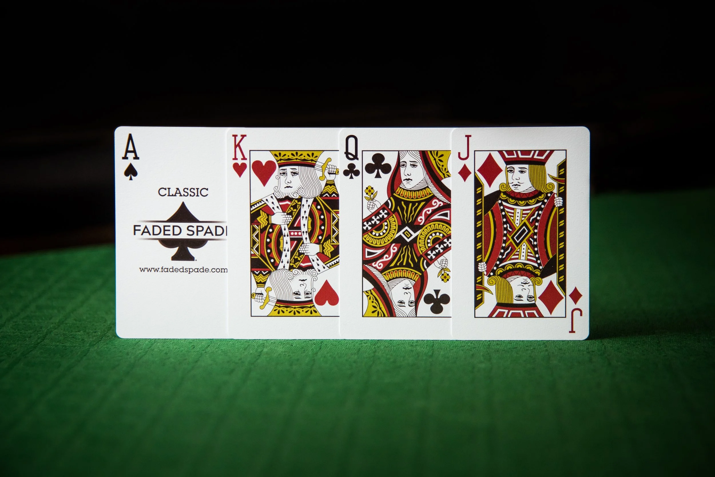 Poker Playing Cards — Faded Spade | 100% Plastic Poker and Casino Paper ...