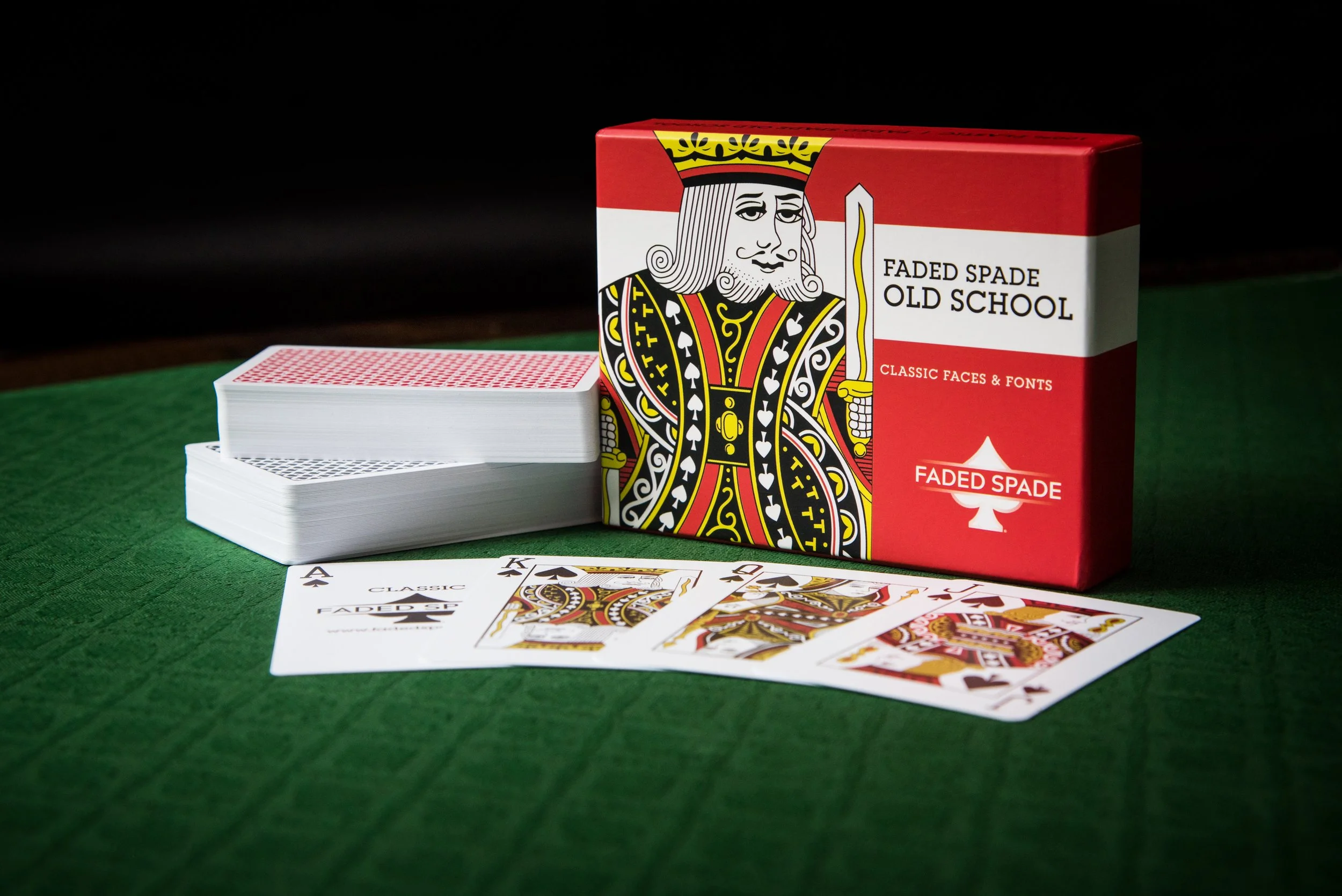 Poker Playing Cards — Faded Spade | 100% Plastic Poker and Casino Paper ...